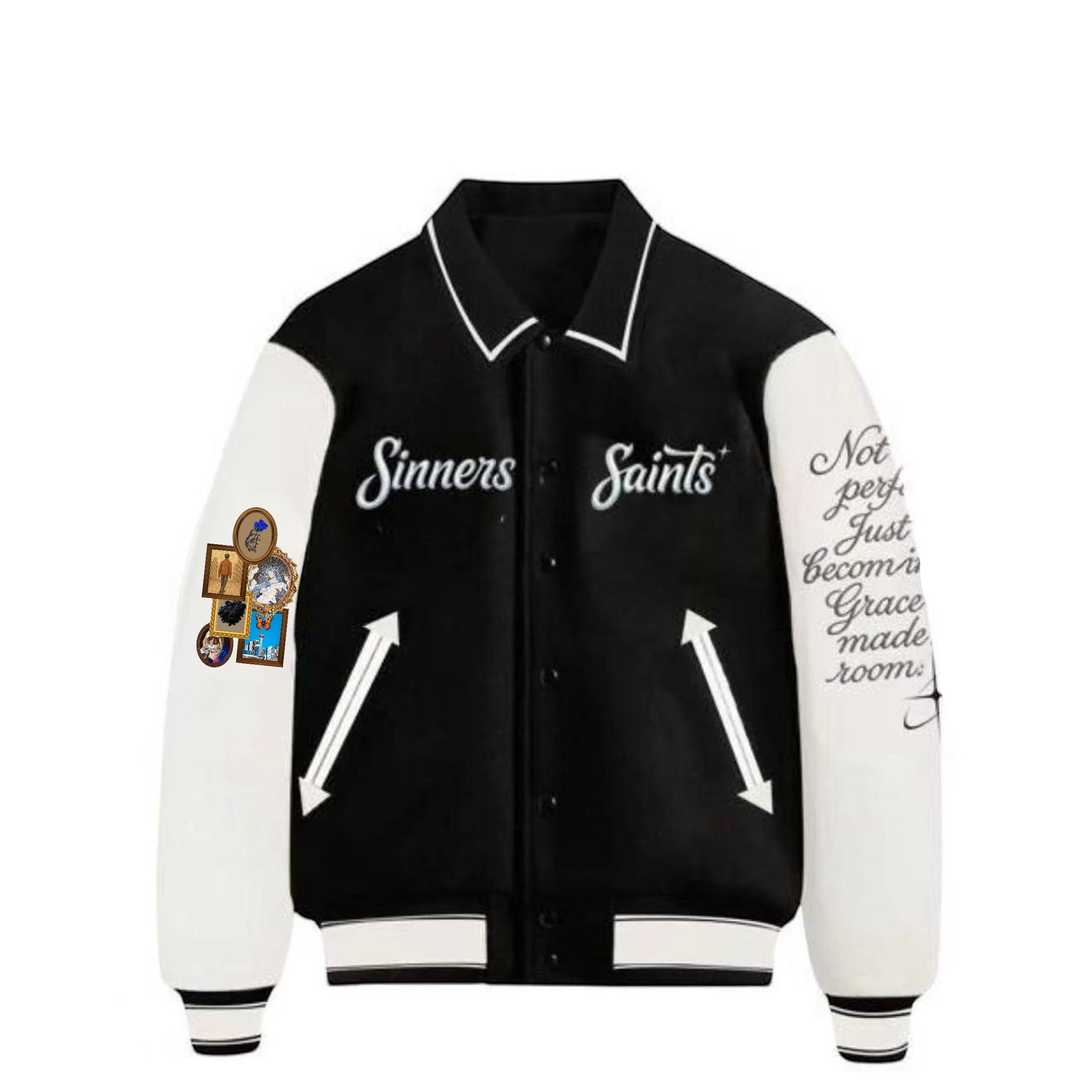 Mercy on 67th Varsity Jacket – Leather Sleeve Wool Varsity Jacket ...